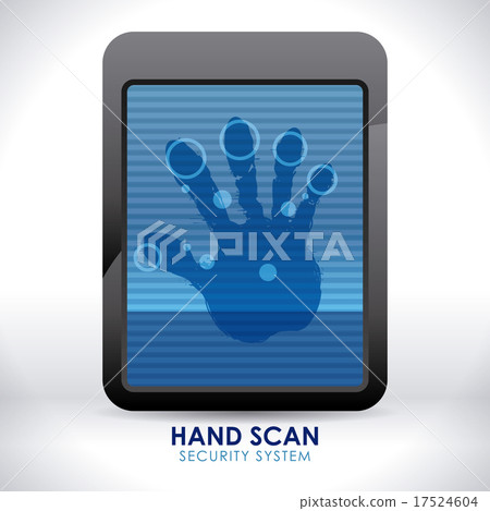 security system over gray background vector... - Stock Illustration ...