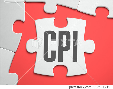 CPI - Puzzle on the Place of Missing Pieces. - Stock Illustration ...