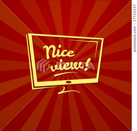 Nice view, vector typography-插圖素材 [17534147] - PIXTA圖庫