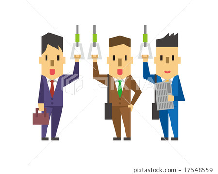 Employee workers commuting - Stock Illustration [17548559] - PIXTA