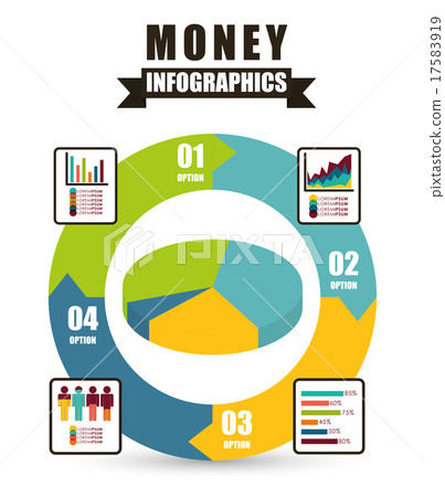 Money infographic design. - Stock Illustration [17583919] - PIXTA