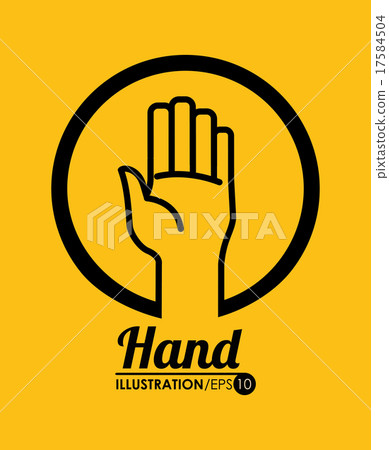 Hand sign design-插圖素材 [17584504] - PIXTA圖庫