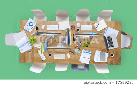 Office Work Place Table Place of Work Concept - Stock Photo [17599253 ...