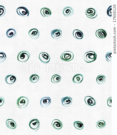 Watercolor painted green and blue swirls texture - Stock Illustration ...