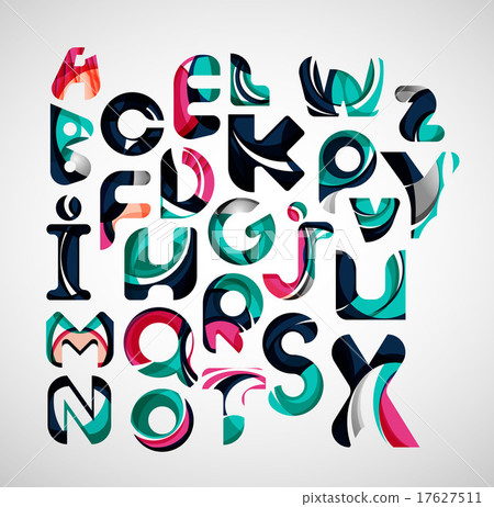 Collection of alphabet letters logos design - Stock Illustration ...