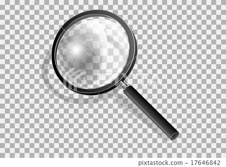 Transparency magnifying glass - Stock Illustration [17646842] - PIXTA
