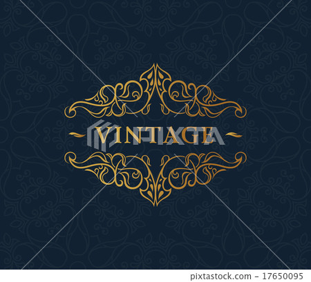 Calligraphic luxury symbol. Emblem ornate decor - Stock Illustration ...
