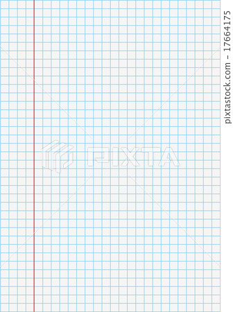 Notebook Checked Paper - Stock Illustration [17664175] - PIXTA
