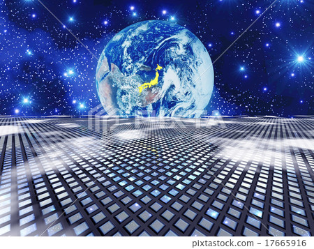 Earth and solar power generation - Stock Illustration [17665916] - PIXTA