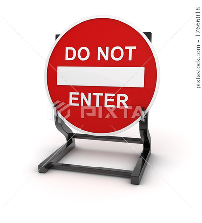 Do not enter - Stock Illustration [17666018] - PIXTA