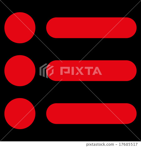 Items flat red color icon - Stock Illustration [17685517] - PIXTA