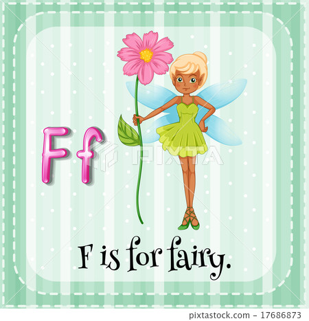 Flashcard letter F is for fairy - Stock Illustration [17686873] - PIXTA
