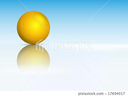 gold sphere with reflection - Stock Illustration [17694017] - PIXTA