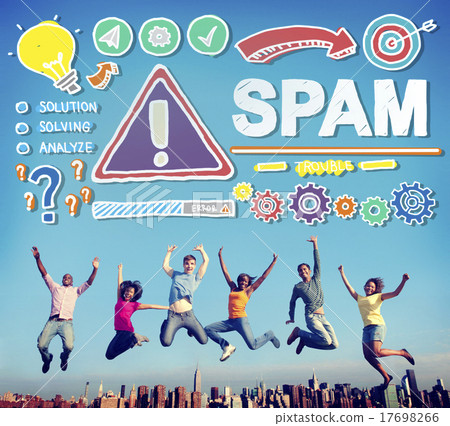 Spam Problem Virus Online Malware Hacking Concept - Stock Photo ...