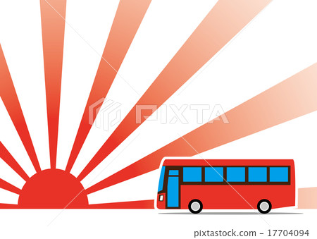 Sightseeing around New Year's bus - Stock Illustration [17704094] - PIXTA