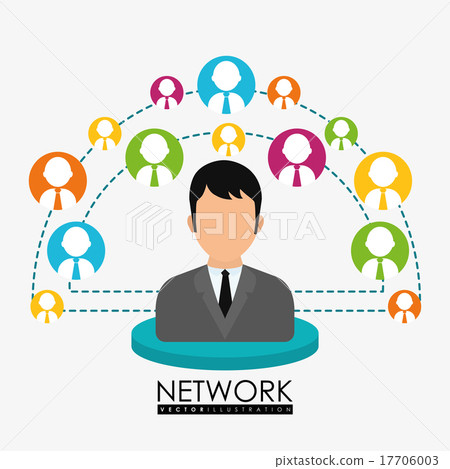 Network design - Stock Illustration [17706003] - PIXTA