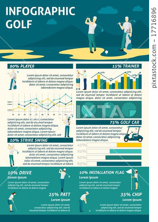 Golf Infographics Set - Stock Illustration [17716896] - PIXTA
