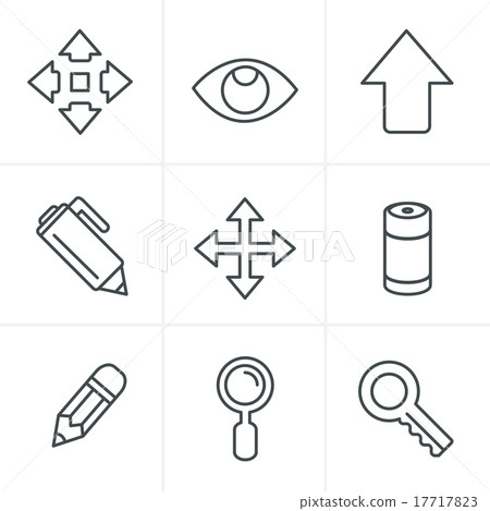 Line Icons Style Set of Icons Set, Vector Design-插圖素材 [17717823] - PIXTA圖庫