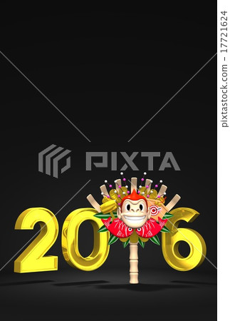 2016, year of the monkey, luck - Stock Illustration [17721624] - PIXTA