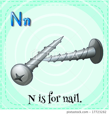Flashcard letter N is for nail - Stock Illustration [17723282] - PIXTA