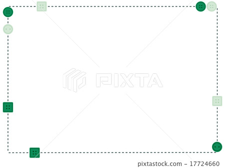 Simple frame of green buttons - Stock Illustration [17724660] - PIXTA