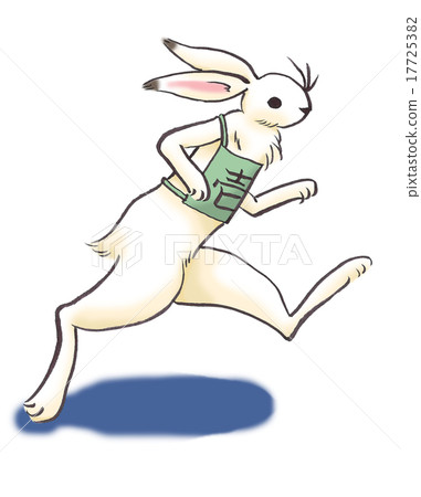 A marathon rabbit - Stock Illustration [17725382] - PIXTA