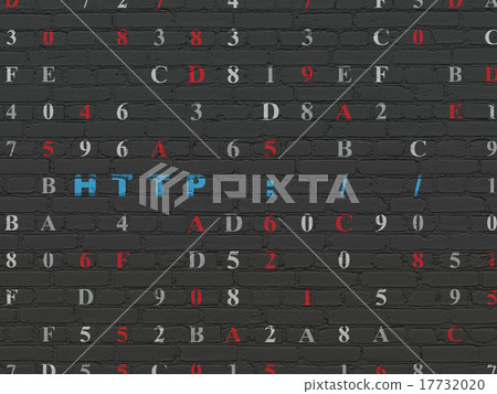 Web design concept: Http : / / on wall background - Stock Illustration ...
