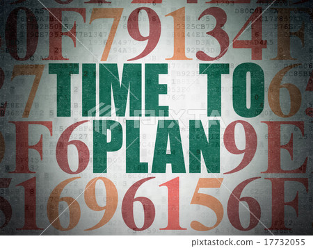 Time concept: Time to Plan on Digital Paper - Stock Illustration ...