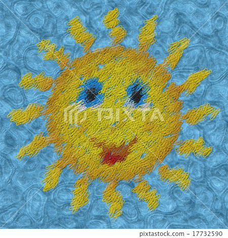 Happy sun paper clips image generated texture - Stock Illustration ...