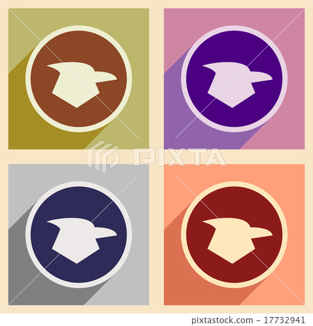Stylish assembly silhouettes eagles - Stock Illustration [17732941] - PIXTA