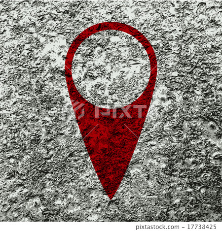 map pointers. Flat modern web button and space fo - Stock Illustration [17738425] - PIXTA
