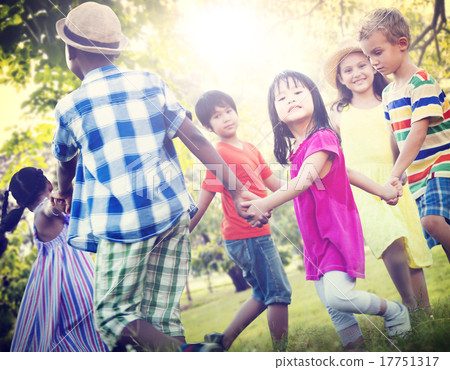 Children Friendship Togetherness Game Happiness... - Stock Photo ...