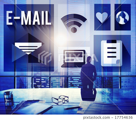 Email Message Send Connection Communication...-照片素材（圖片） [17754636 ...