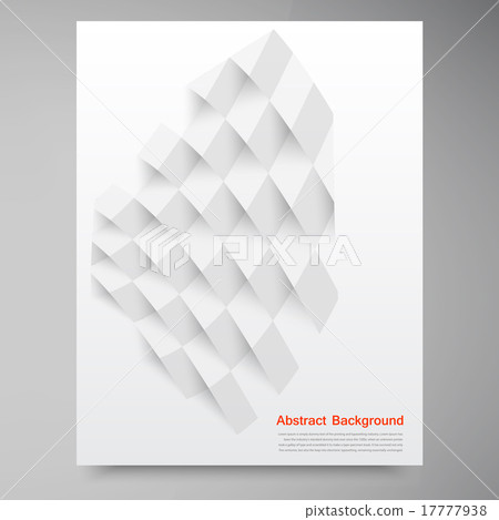Vector white squares. Abstract backround - Stock Illustration [17777938 ...