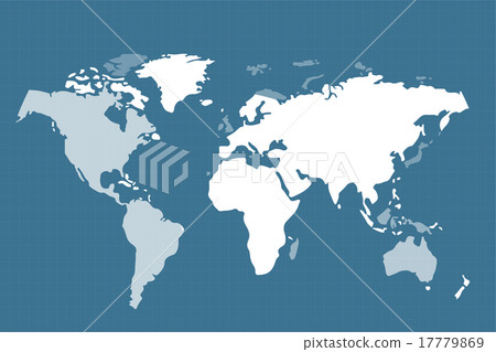 World vector map globe Earth texture - Stock Illustration [17779869 ...