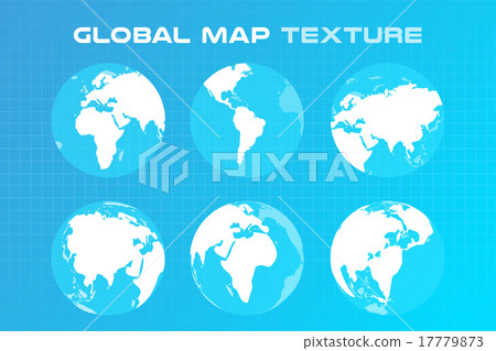 World vector map globe Earth texture - Stock Illustration [17779873 ...