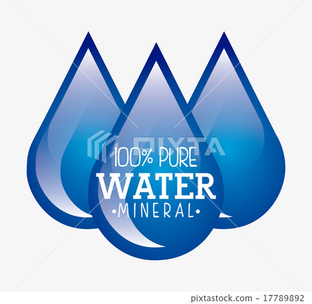 water design over white background vector... - Stock Illustration ...