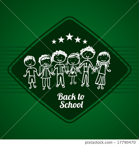 school design over green background vector... - Stock Illustration ...