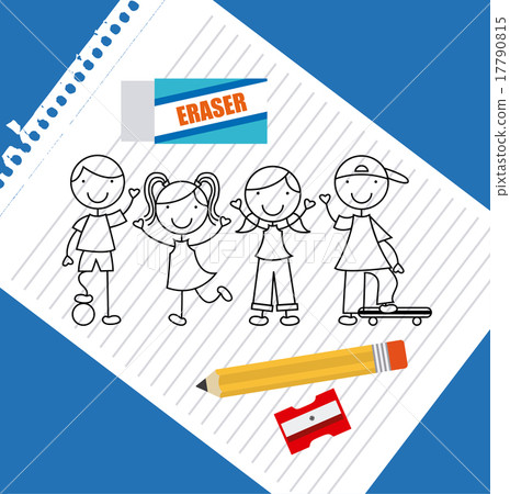 students drawn - Stock Illustration [17790815] - PIXTA