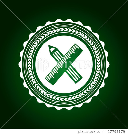 School design over green background vector... - Stock Illustration ...