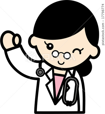Female doctor to wink - Stock Illustration [17798774] - PIXTA