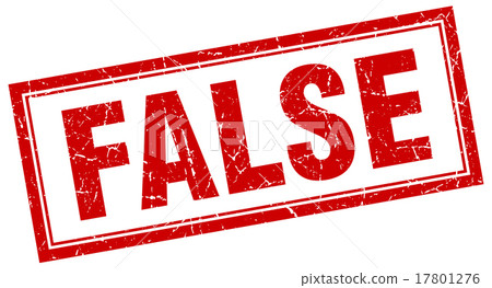 false red square grunge stamp on white - Stock Illustration [17801276 ...