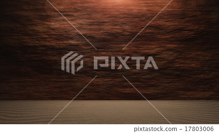 Rock wall background with ground level - Stock Illustration [17803006 ...