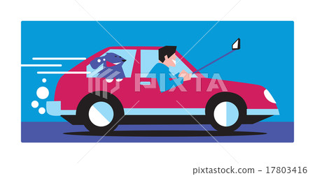 People make extraordinary Selfie - Stock Illustration [17803416] - PIXTA