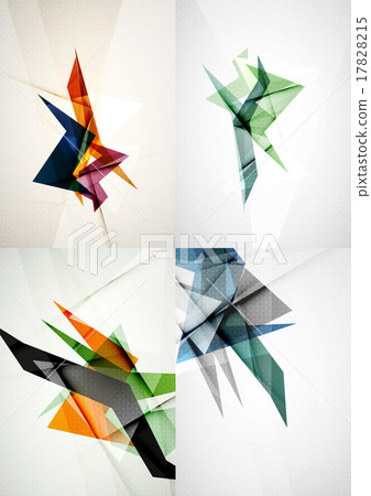 Set of angle and straight lines design abstract - Stock Illustration ...