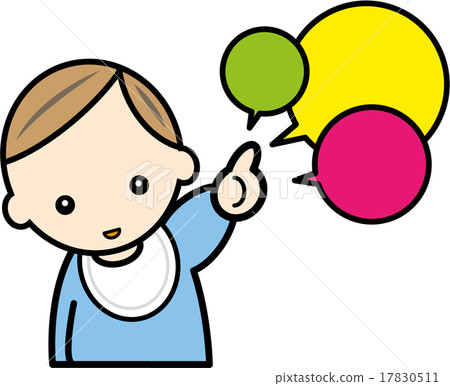 Baby to start talking about words - Stock Illustration [17830511] - PIXTA