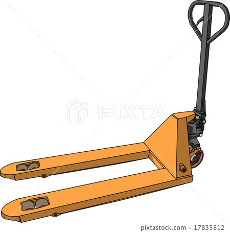 vector yellow pallet truck - Stock Illustration [17835812] - PIXTA