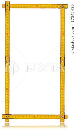 Font O - Old Yellow Meter Ruler - Stock Illustration [17843459] - PIXTA