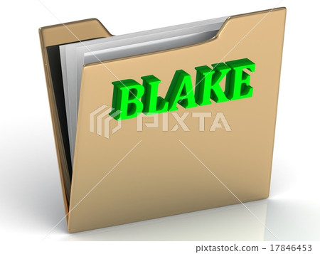 BLAKE- Name and Family bright letters on gold - Stock Illustration ...