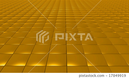3D abstract gold pattern square front - Stock Illustration [17849919 ...